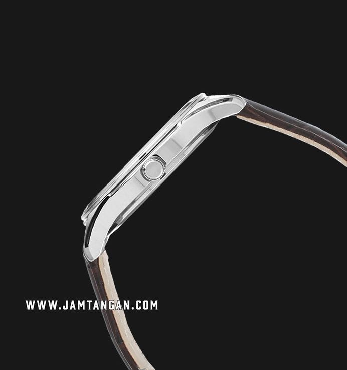 Seiko Classic SUR421 SUR421P1 Discover More Cream Dial Black Leather ...