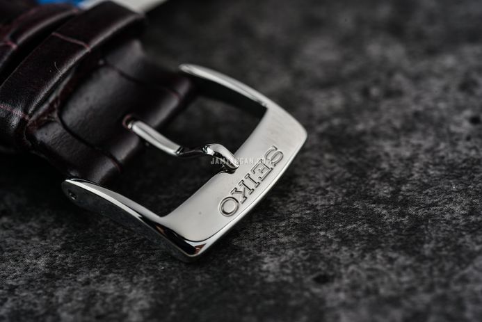 Seiko Classic SUR421 SUR421P1 Discover More Cream Dial Black Leather ...