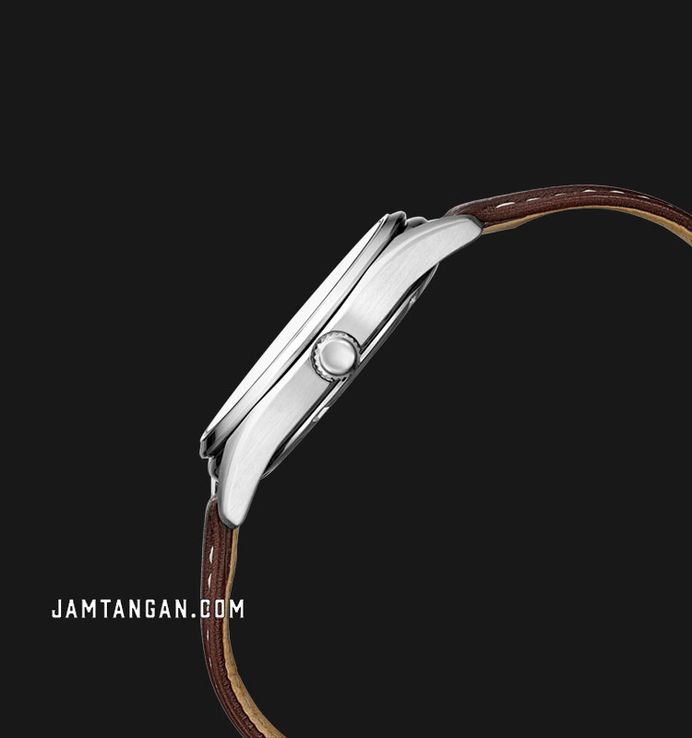 Seiko Classic SUR449 SUR449P1 Men Green Dial Brown Leather Strap ...