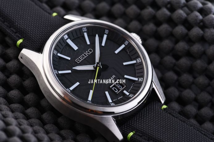 Seiko Classic SUR517 SUR517P1 Discover More Black Dial Black Nylon ...