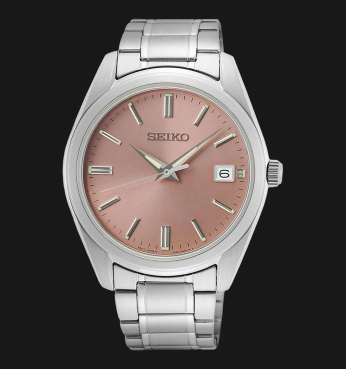 Seiko Classic SUR523 SUR523P1 Discover More Pink Salmon Dial Stainless ...