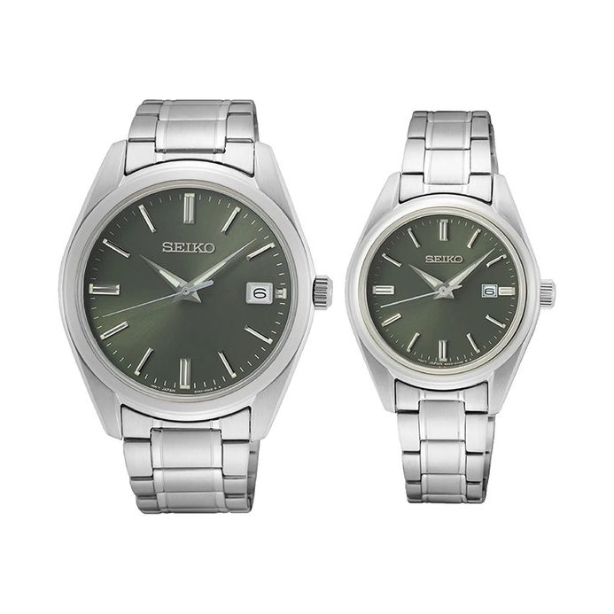 Seiko Classic SUR533P1_SUR527 SUR533P1_SUR527P1 Dress Olive Green Dial ...