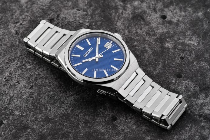 Seiko Classic SUR555 SUR555P1 Men Blue Dial Stainless Steel Strap ...