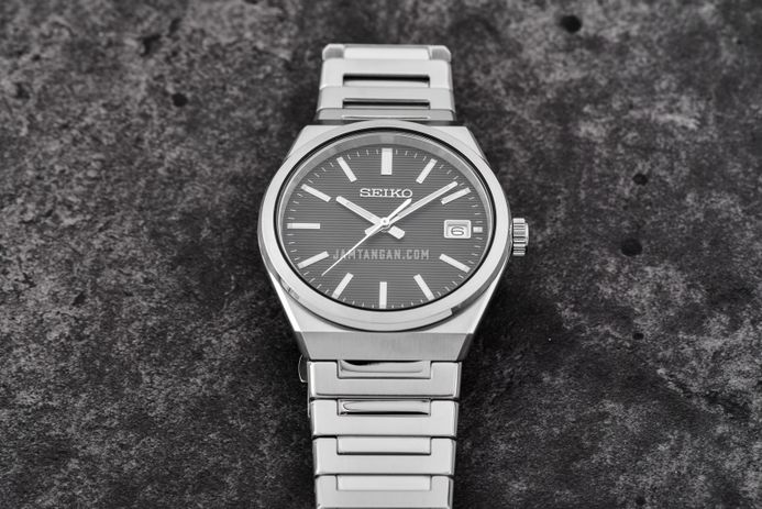 Seiko Classic SUR557 SUR557P1 Men Black Dial Stainless Steel Strap ...