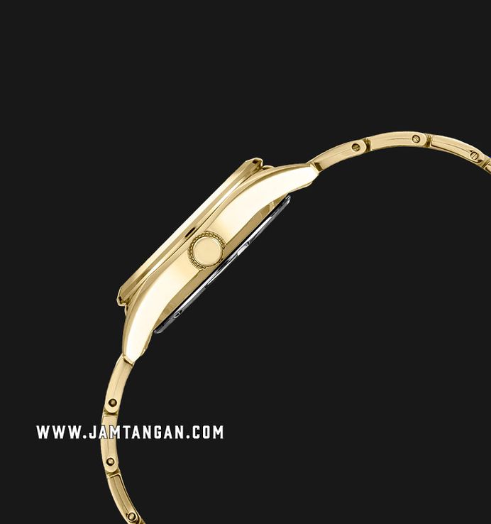 Seiko Classic SUR632 SUR632P1 White Dial Gold Stainless Steel Strap ...
