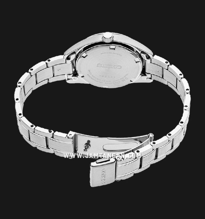 Seiko Classic SUR633 SUR633P1 Ladies Silver Dial Stainless Steel Strap ...