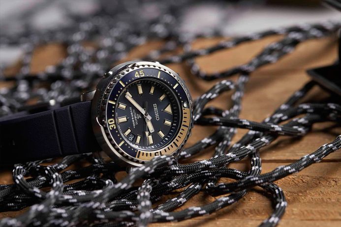 Seiko Prospex SUT403 SUT403P1 Baby Tuna Solar Divers 200M Blue Navy ...