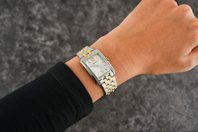 Seiko Ladies SWR093 SWR093P1 Discover More White Dial Dual Tone ...