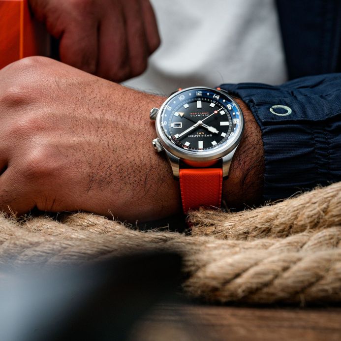 Spinnaker Bradner SP-5121-66 GMT Automatic Night Shadow Dial Stainless ...