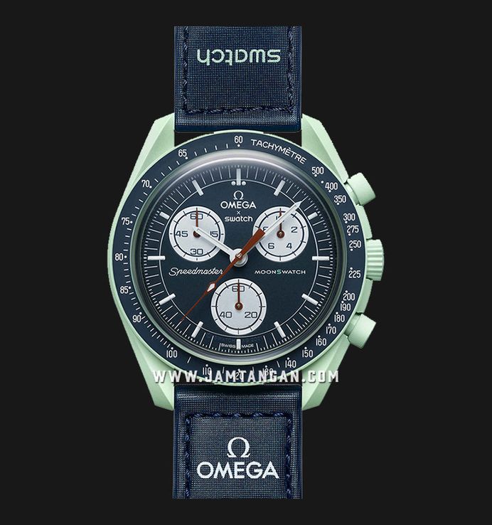 Swatch X Omega Bioceramic Moonswatch SO33G100 Speedmaster Blue Dial ...