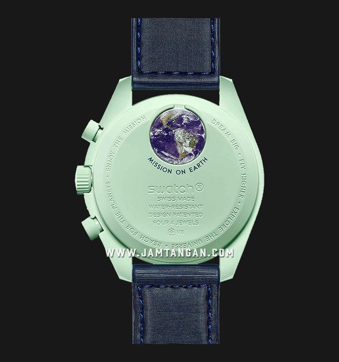 Swatch X Omega Bioceramic Moonswatch SO33G100 Speedmaster Blue Dial ...
