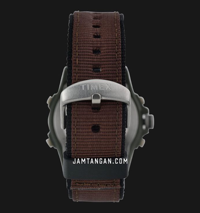 Timex Expedition T45181 Tan Digital Analog Dial Brown Fabric Strap ...
