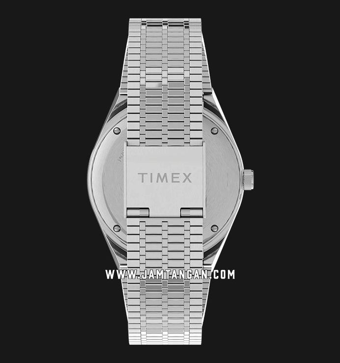 Timex Q Reissue TW2U61900 Blue Dial Stainless Steel Strap | Jamtangan.com