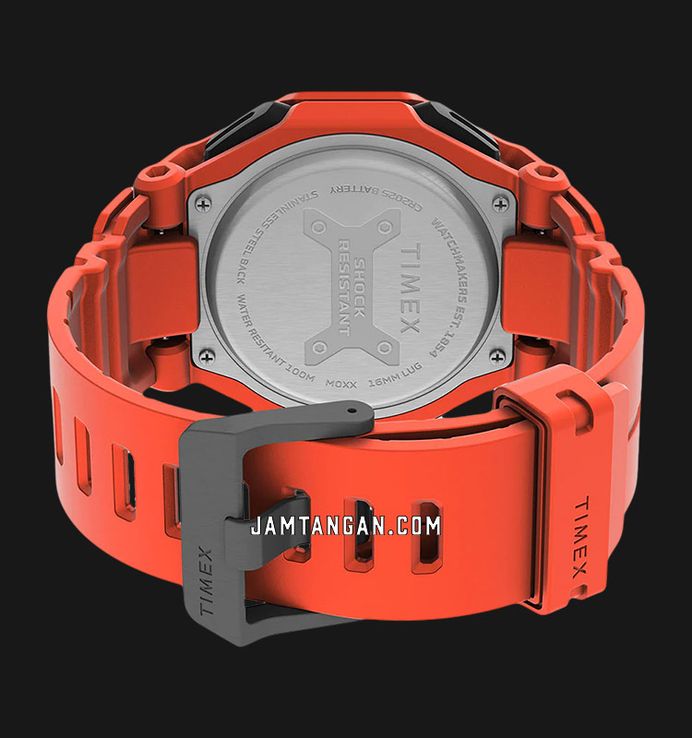 Timex Command Encounter TW2V60000 Digital Dial Orange Resin Strap ...
