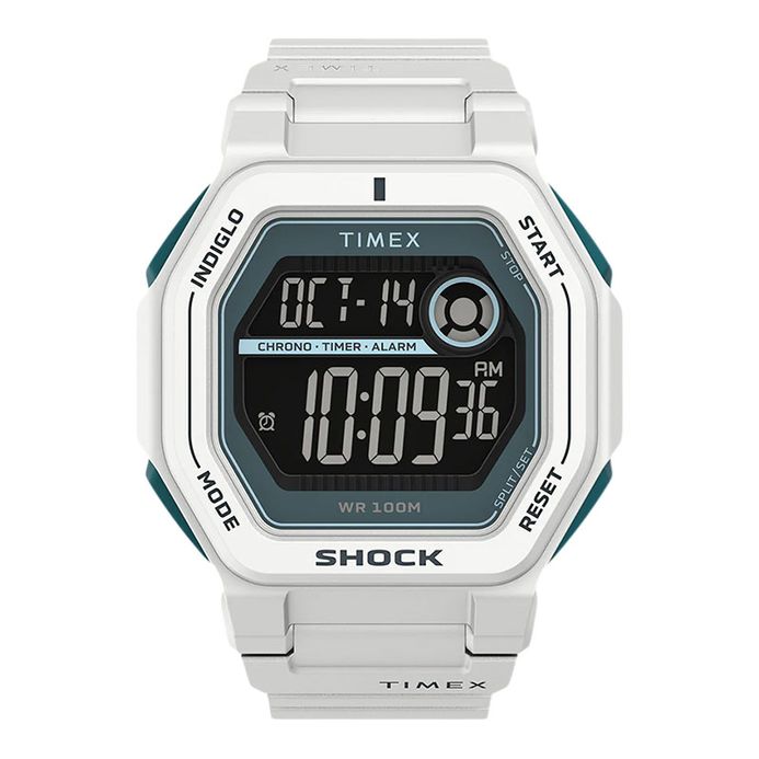 Timex Command Encounter TW2V63600 Inverted Digital Dial White Resin ...