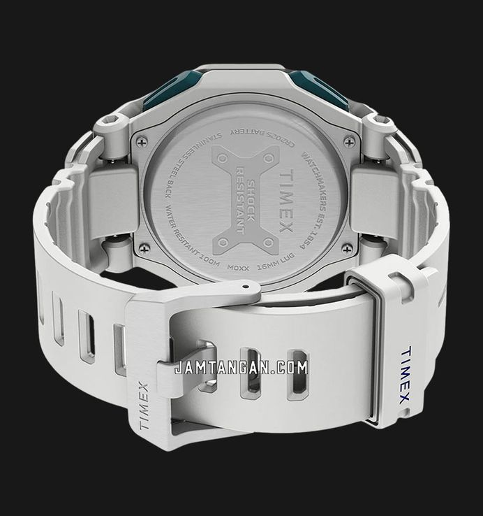 Timex Command Encounter TW2V63600 Inverted Digital Dial White Resin ...