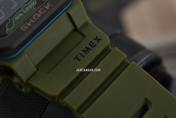 Timex Command Encounter TW2V93700 Digital Dial Green Resin Strap ...
