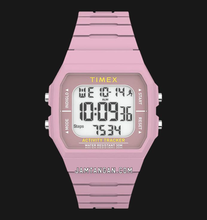Timex TW5M55800 Activity And Step Tracker Digital Dial Pink Rubber ...