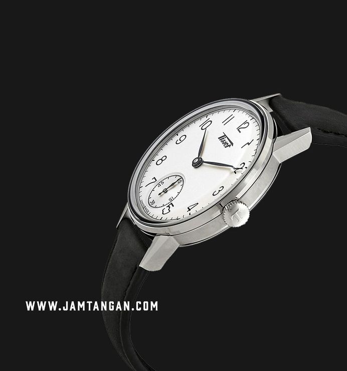 TISSOT Heritage T119.405.16.037.00 Petite Seconde Man Silver Dial Black ...