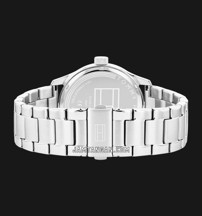 Tommy Hilfiger Forrest 1710563 Men Navy Blue Dial Stainless Steel Strap ...