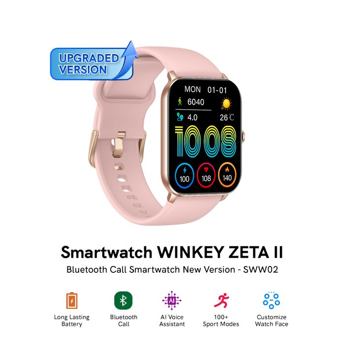 WINKEY SWW02 ZETA2 Smartwatch Bluetooth Call Fitness Tracker IP68 ...