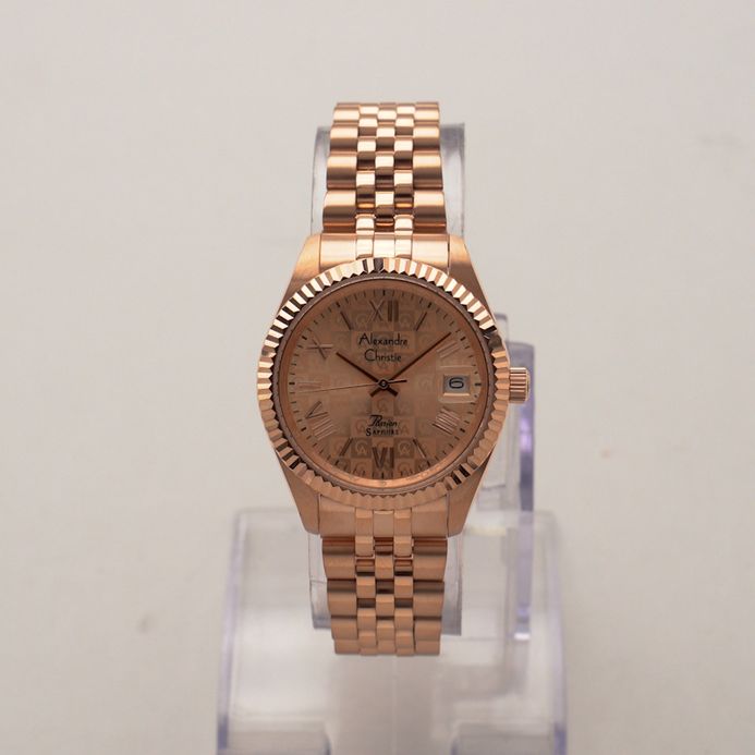 Alexandre Christie Passion AC 5014 LD BRGLN-2 Ladies Rose Gold Dial ...