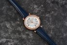 Fossil Carlie ES5295 Ladies Silver Dial Blue Leather Strap | JAMTANGAN.COM