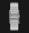 Fossil Carraway FS6008 Tank Silver Dial Stainless Steel Strap ...
