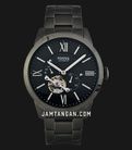 Fossil Townsman ME3172 Automatic Black with Open Heart Dial Smoke ...