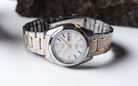 Seiko 5 Sports SNKL57 SNKL57K1 Automatic White Dial Dual Tone Stainless ...