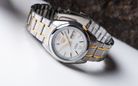 Seiko 5 Sports SNKL57 SNKL57K1 Automatic White Dial Dual Tone Stainless ...