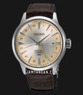 Seiko Presage SSK041 SSK041J1 Cocktail Time GMT Acacia Ivory Dial Brown ...