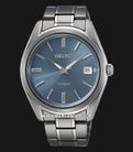 Seiko Classic SUR371 SUR371P1 Discover More Blue Dial Titanium Strap ...